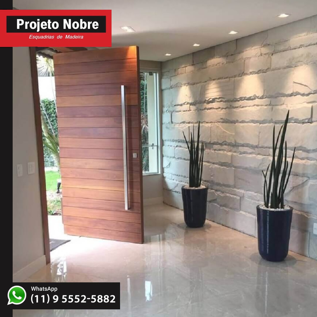 Porta para Sala Butantã - Projeto Nobre - Esquadrias de Madeira